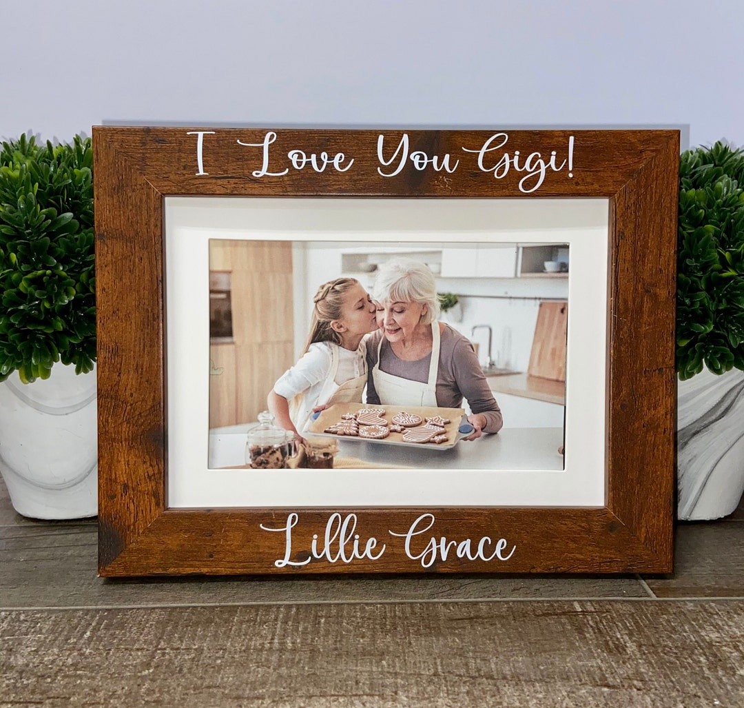 I Love You Gigi Personalized Picture Frame, Gigi Gift, Gigi Mother's ...