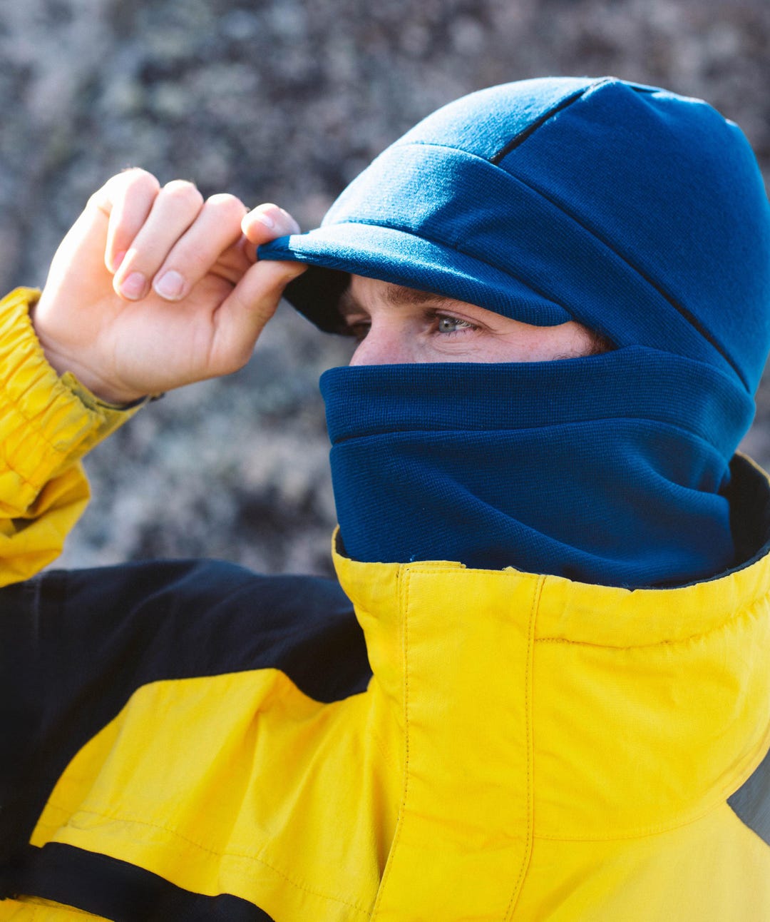 Polartec® Fleece Balaclava With Visor: Mid-weight Face Protection - Etsy