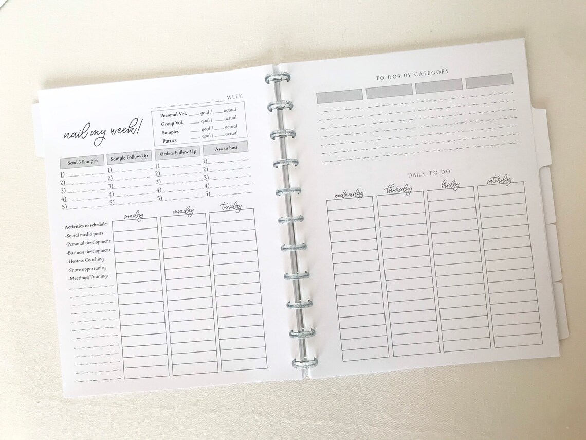 Discbound Color Street Planner for Stylists | Color Street Business ...