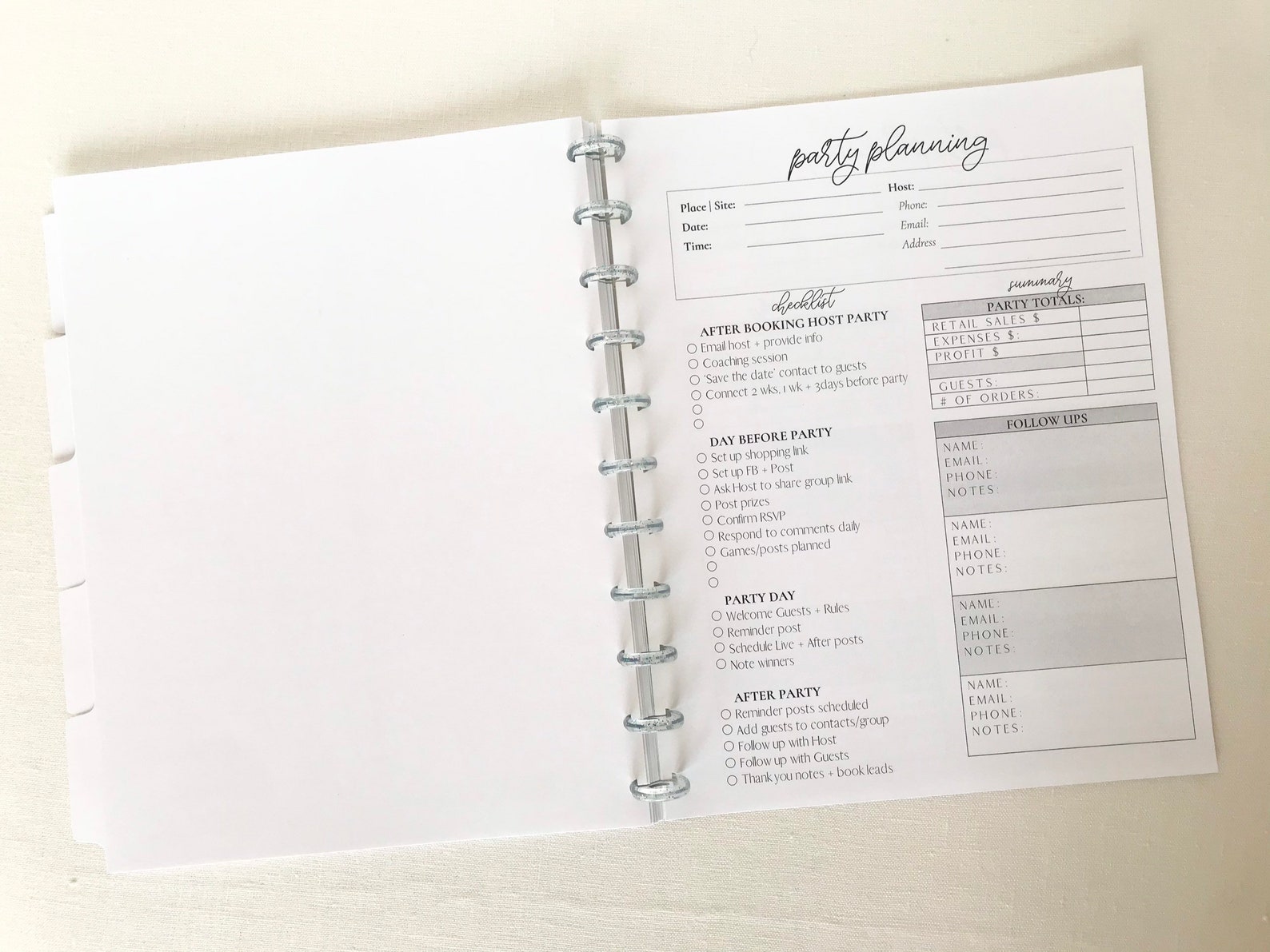 Discbound Color Street Planner for Stylists | Color Street Business ...