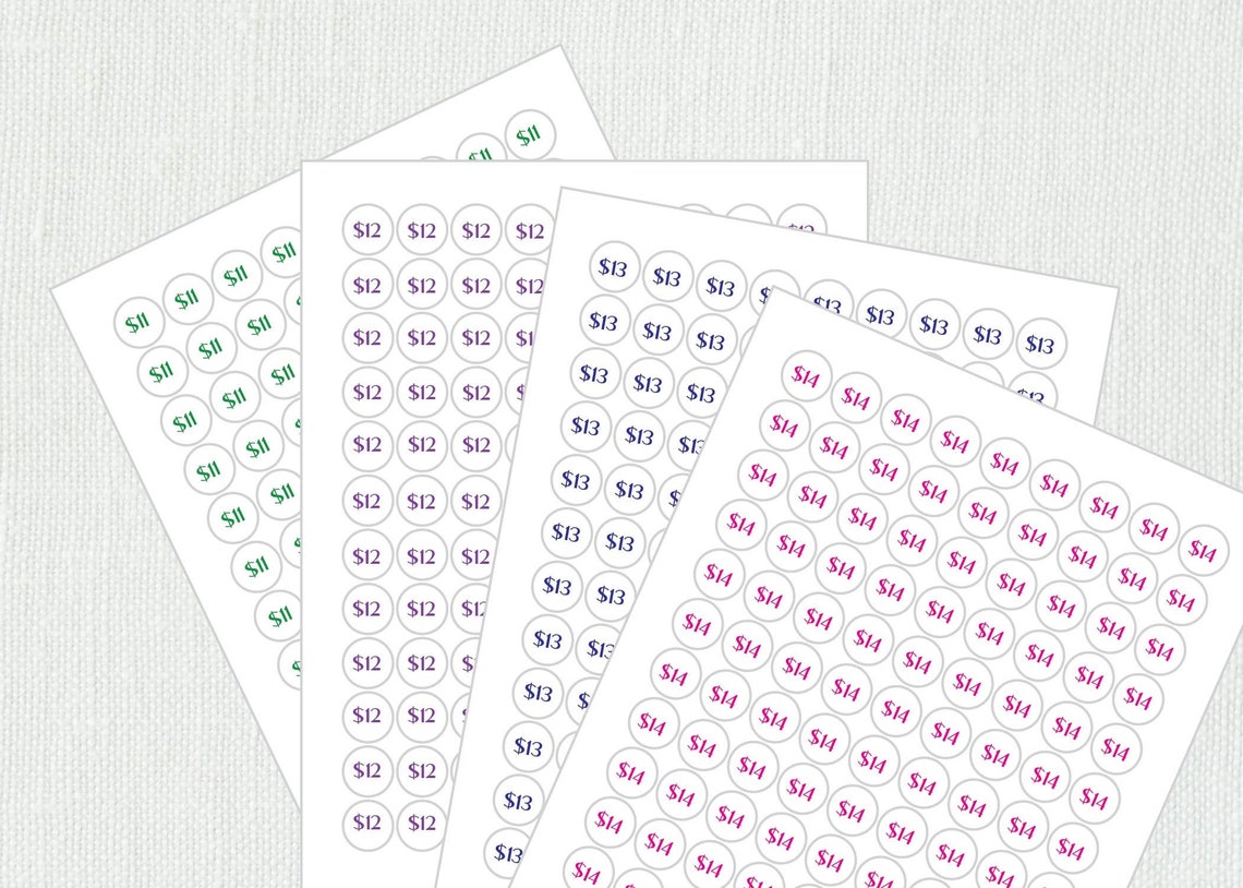 Color Street price labels Labels for Color Street Color | Etsy