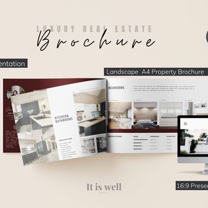 Luxury Real Estate Brochure Property Listing Feature Sheet Canva ...