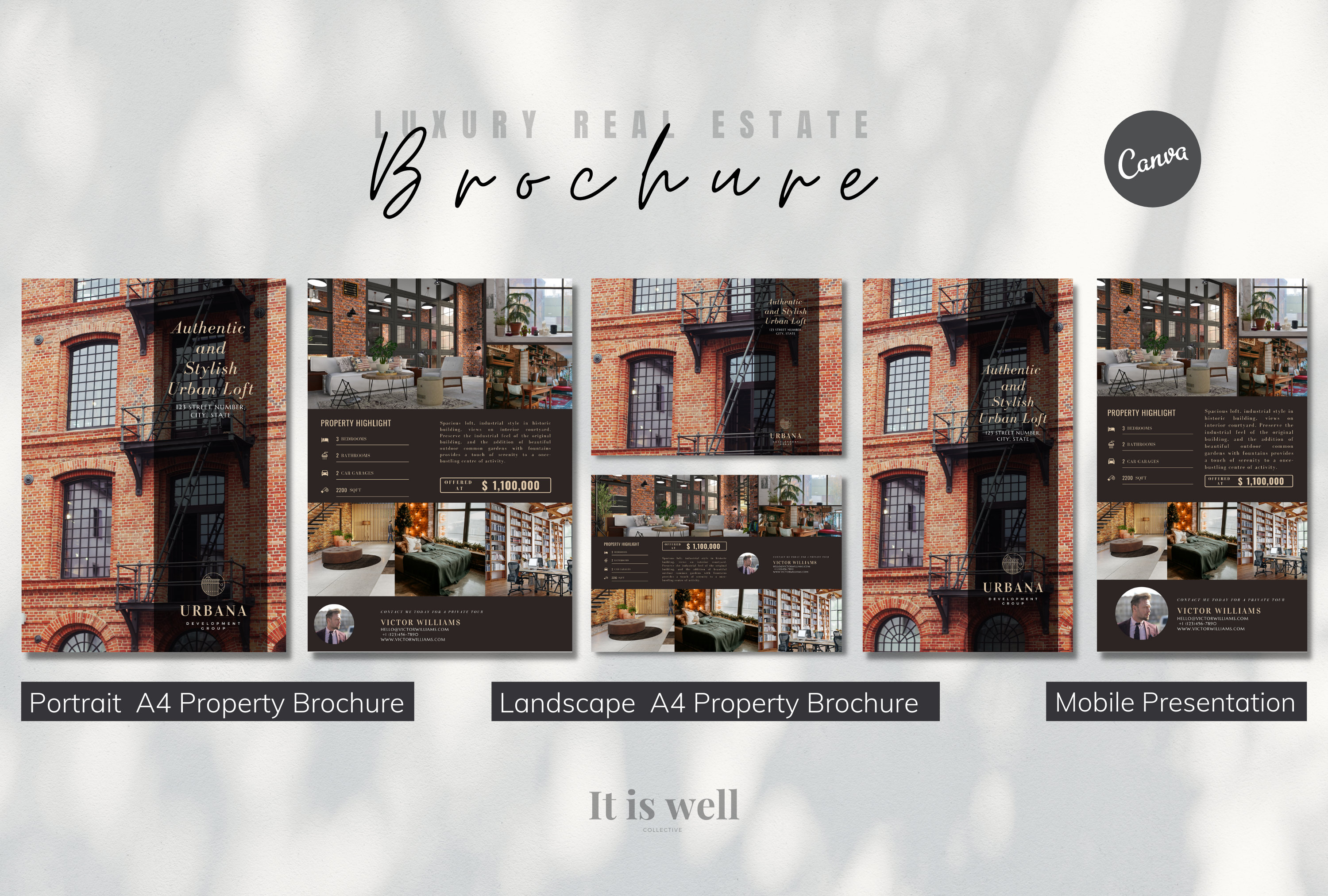 Luxury Real Estate Brochure | Property Listing | Feature Sheet | Canva ...