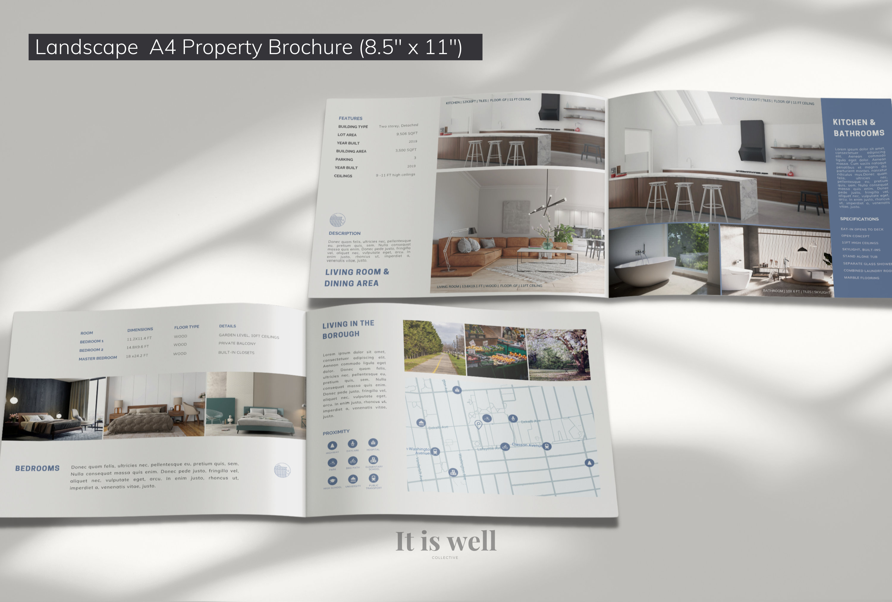 Luxury Real Estate Brochure | Property Listing | Feature Sheet | Canva ...