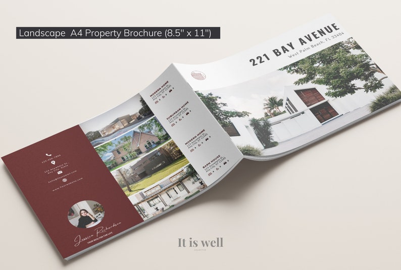 Luxury Real Estate Brochure Property Listing Feature Sheet Canva ...