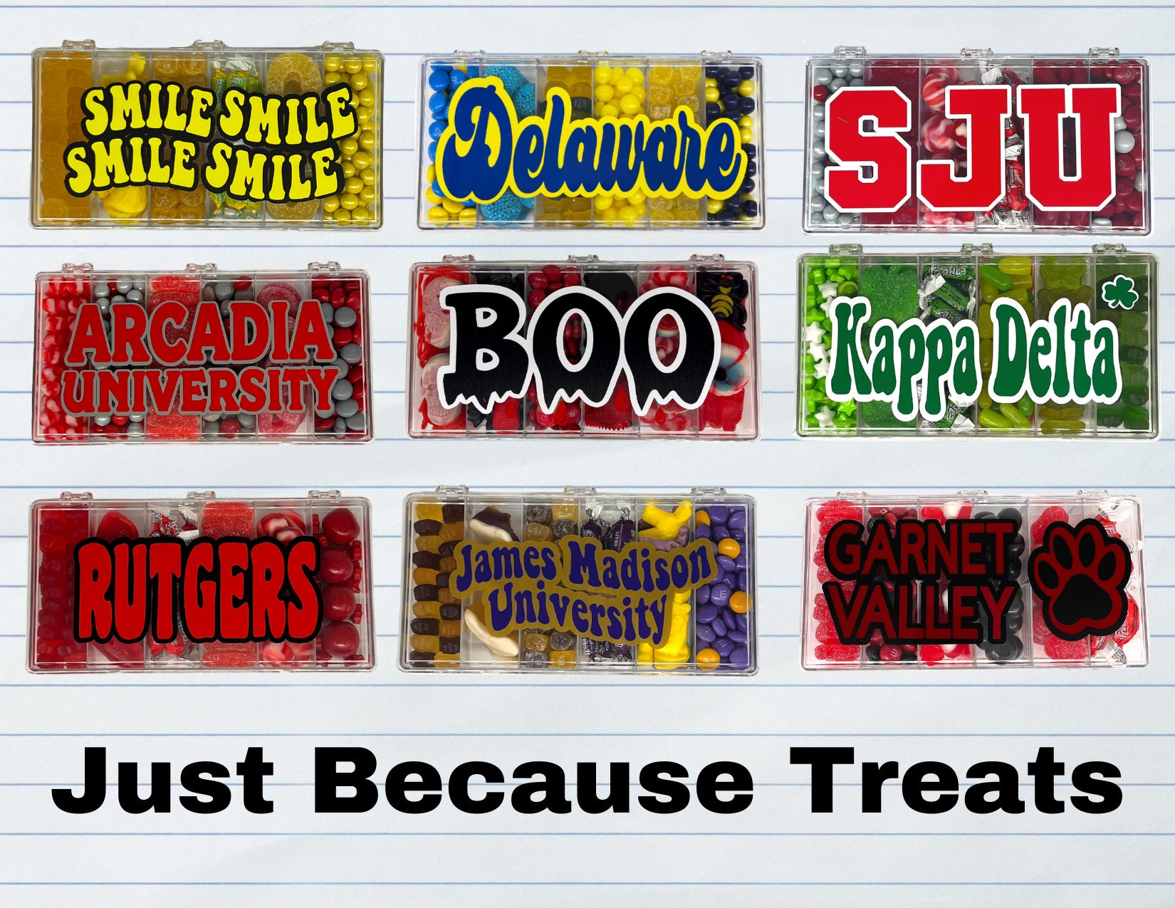 Personalized Acrylic Candy Box College, Sorority, Free Shipping - Etsy