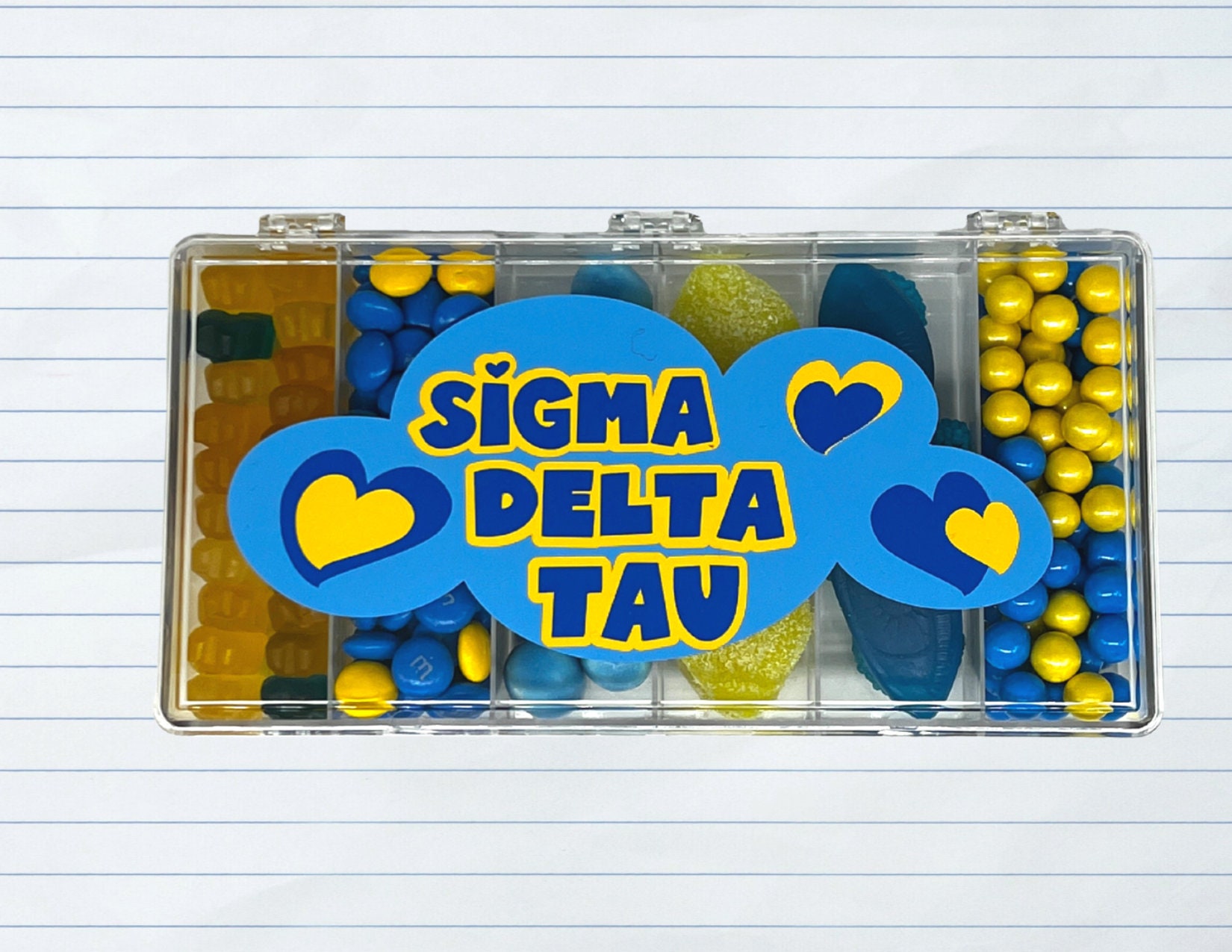 Personalized Acrylic Candy Box College, Sorority, Free Shipping - Etsy