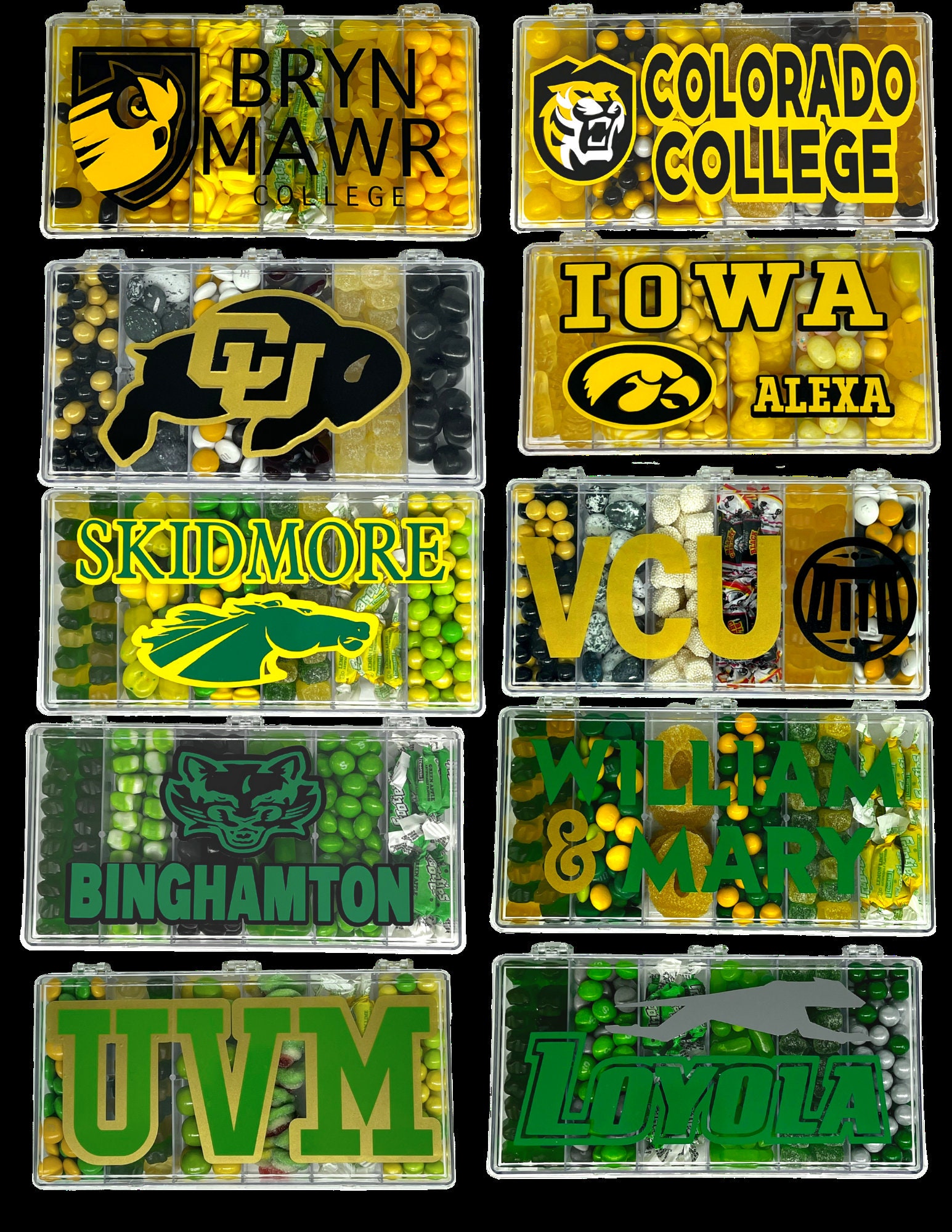 Personalized Acrylic Candy Box College Sorority Free - Etsy