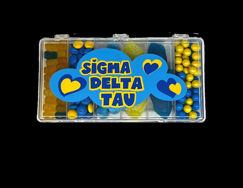 Personalized Acrylic Candy Box College, Sorority, Free Shipping - Etsy