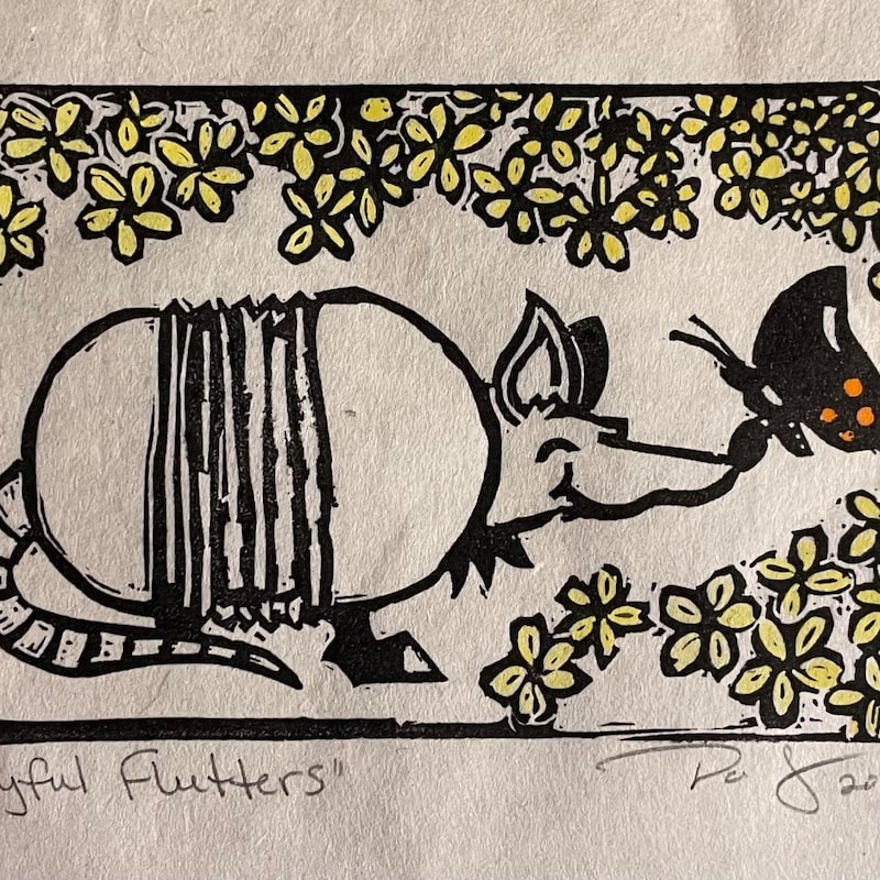 Linoleum Cut Animals - Etsy