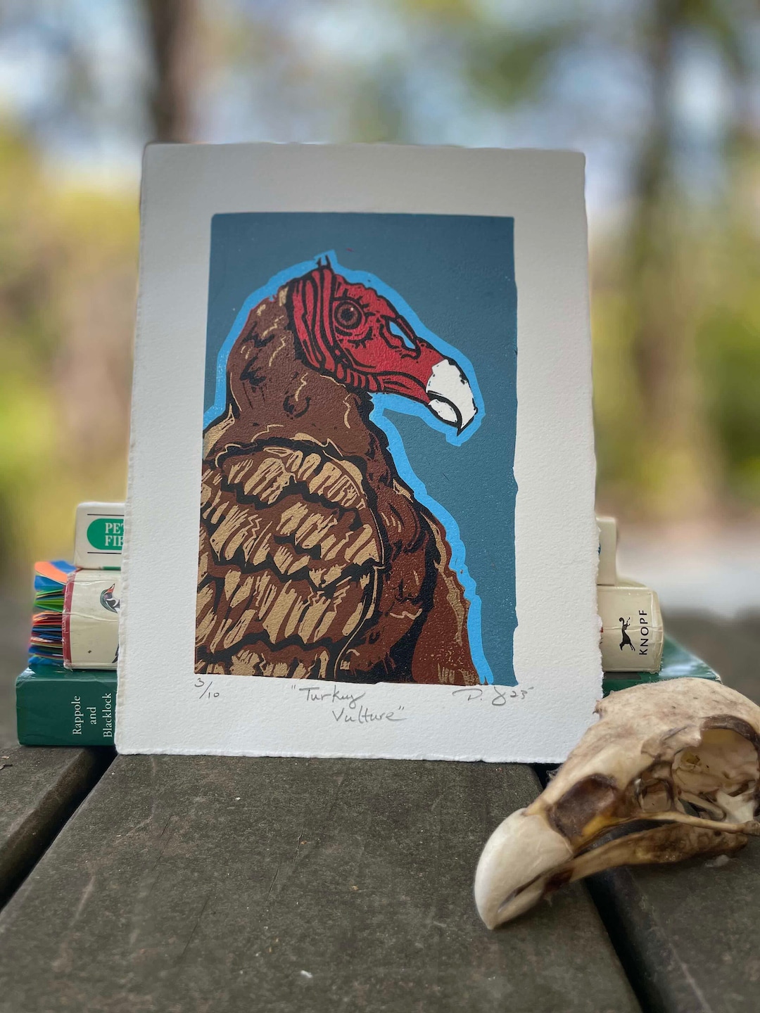 Multi Color Reduction Linoleum Cut Print. - Etsy