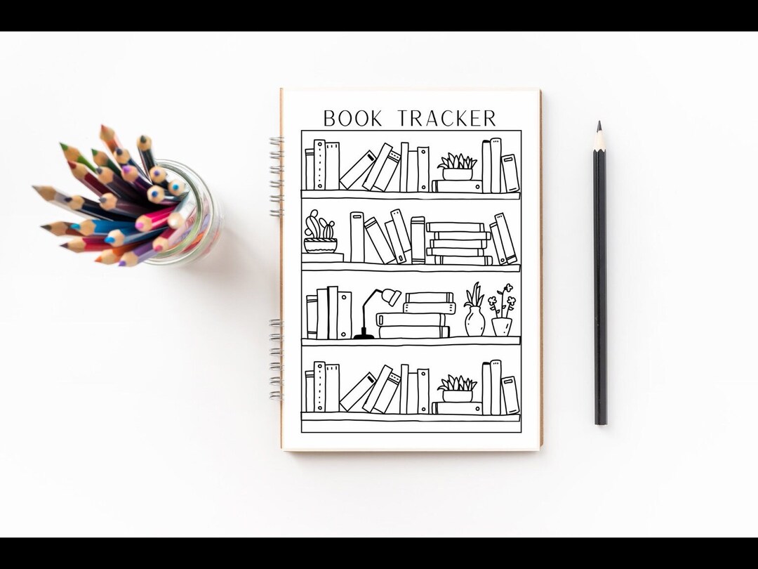 Book Tracker | DIGITAL DOWNLOAD - Etsy