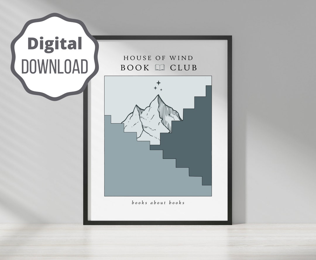 House of Wind Book Club | ACOTAR Inspired | Bookish Wall Art | DIGITAL ...