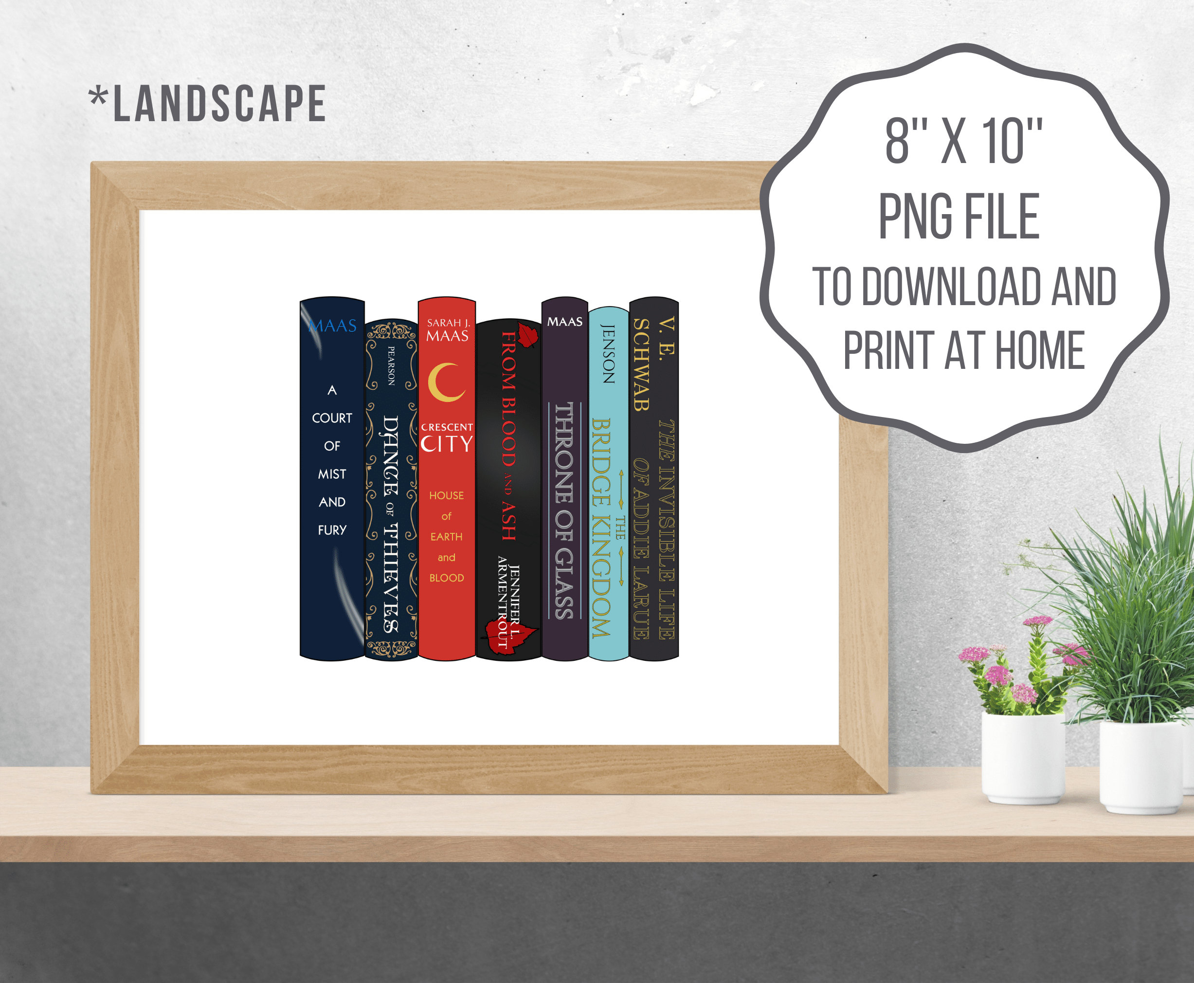 Fantasy Book Stack | Wall Art | DIGITAL DOWNLOAD - Etsy