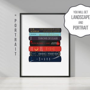 Fantasy Book Stack | Wall Art | DIGITAL DOWNLOAD - Etsy
