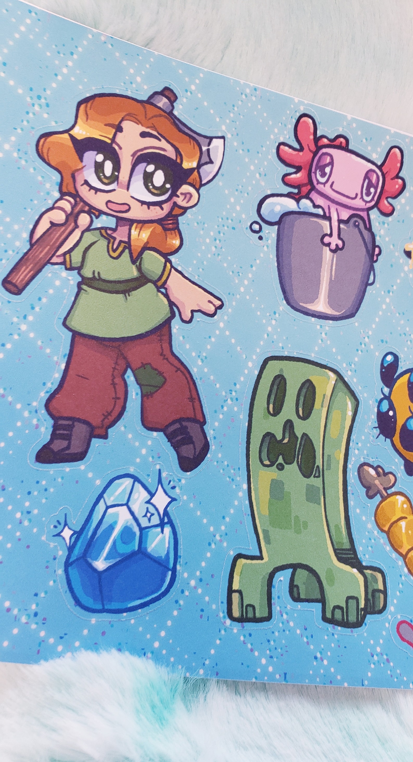 Minecraft Sticker Sheet 4 x 6 | Etsy