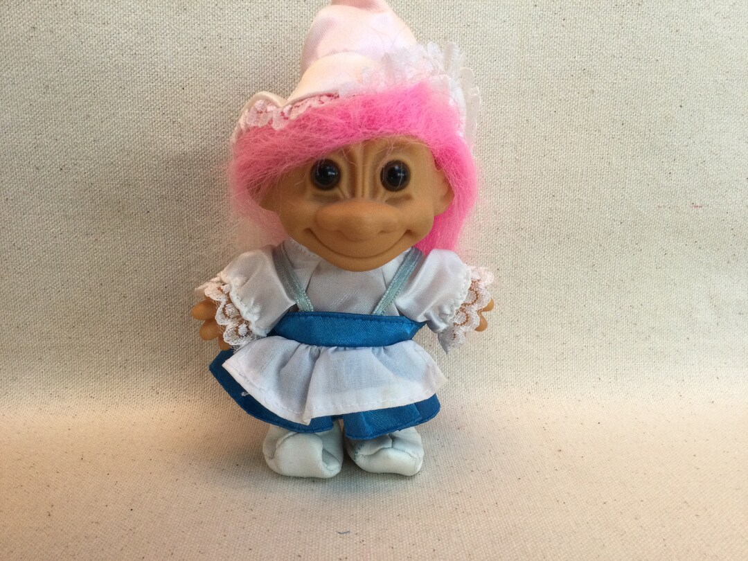 Russ Troll Dutch Girl, Around the World Troll, Pink Hair Troll Wearing ...