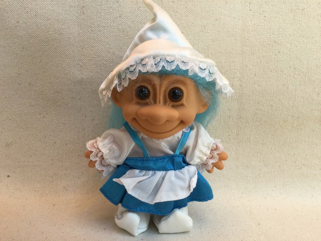 Russ Troll Dutch Girl, Around the World Troll, Blue Hair Troll Wearing ...