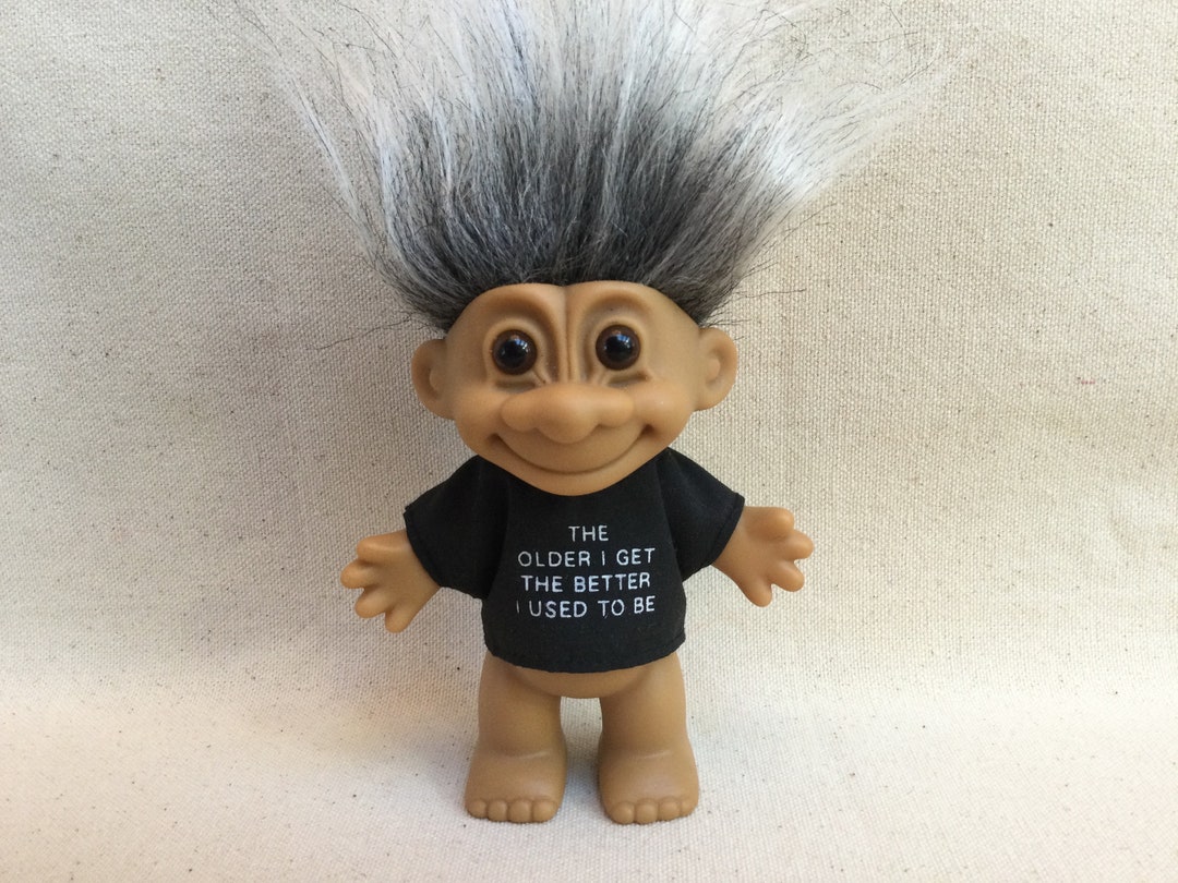 Russ Troll With Gray Hair, Senior Troll, Aging Troll Gift, 50th ...