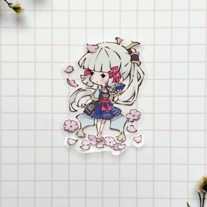 Transparent Sticker Pack - Genshin Impact Cute Characters Die Cut ...