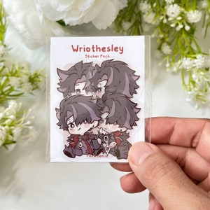 Genshin Impact Transparent Sticker Pack - Wriothesley - Journaling ...