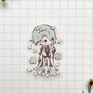 Transparent Sticker Pack - Genshin Impact Cute Characters Die Cut ...