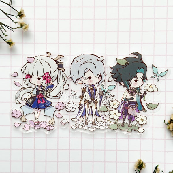 Genshin Transparent Sticker - Etsy