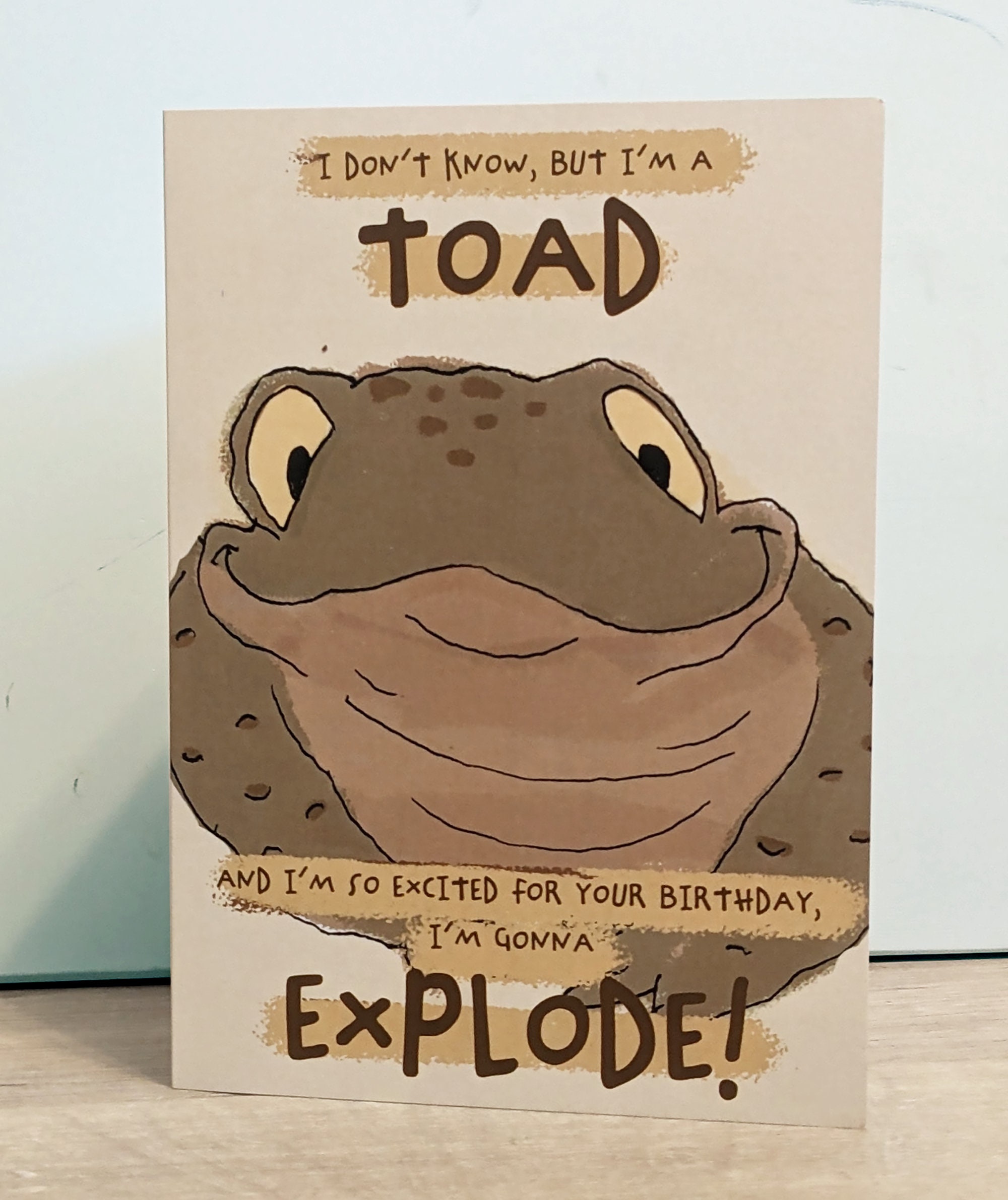 Exploding Toad Birthday Card - Etsy