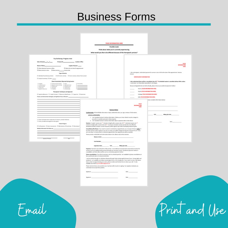 Complete Client Intake Bundle Forms Fillable & Editable - Etsy
