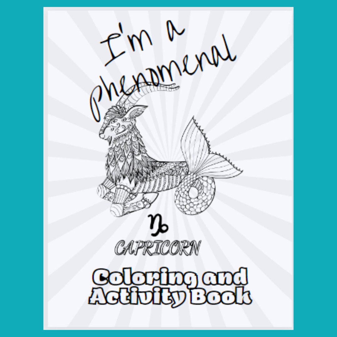 Zodiac Coloring Book: Capricorn Astrology Coloring Book for Adults With ...