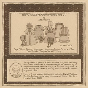 Clothing Patterns for 6.5" Hitty - Etsy