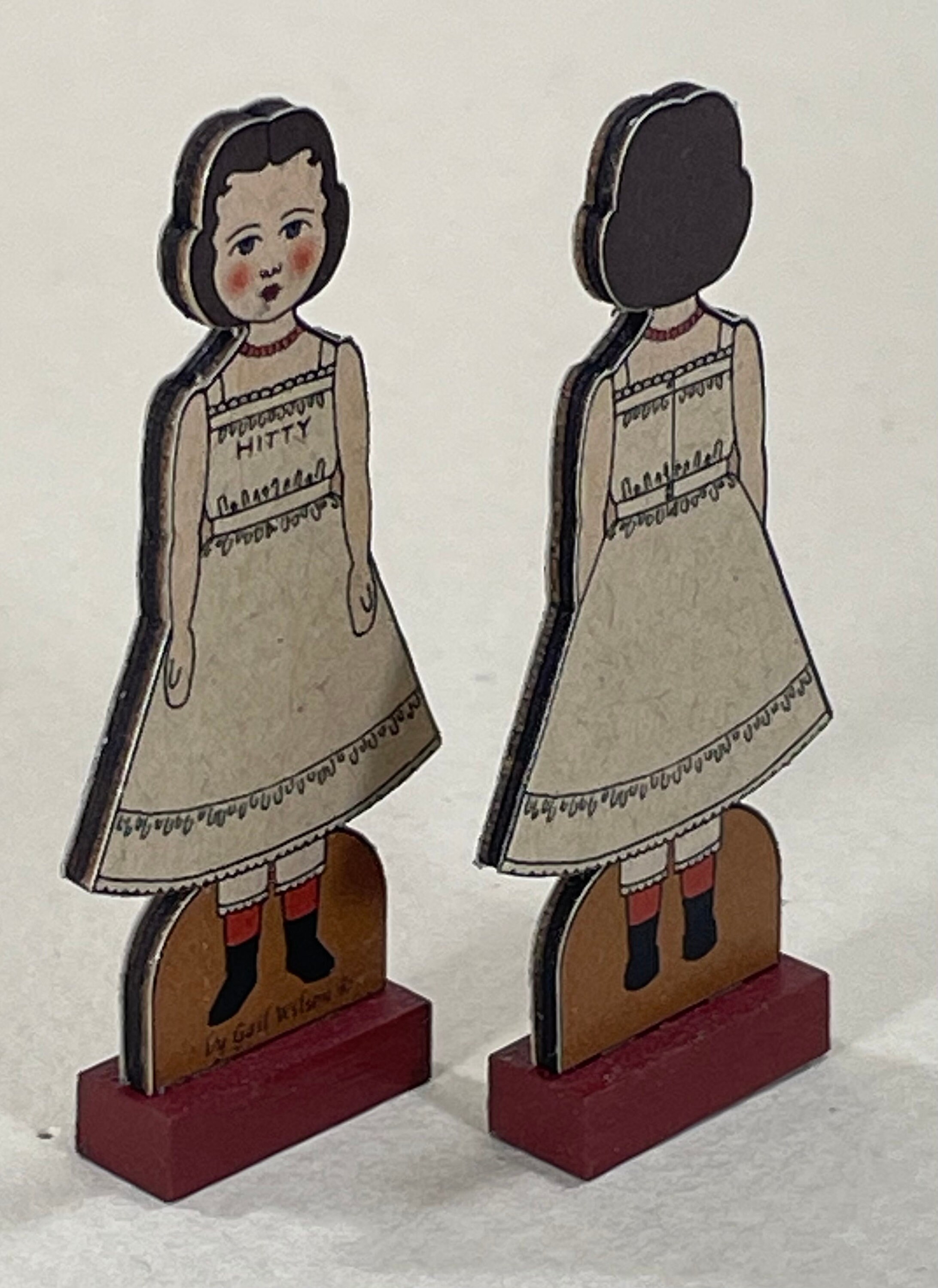Hitty's Tiny Paper Doll - Etsy