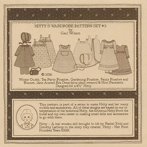 Clothing Patterns for 6.5" Hitty - Etsy