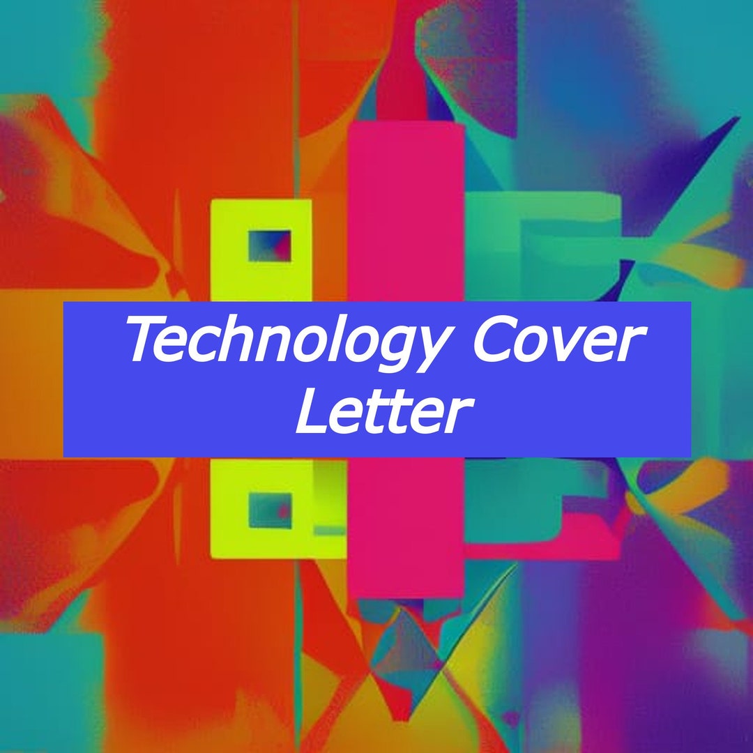 Technology Cover Letter, Cover Letter, Technology, Editable Cover ...