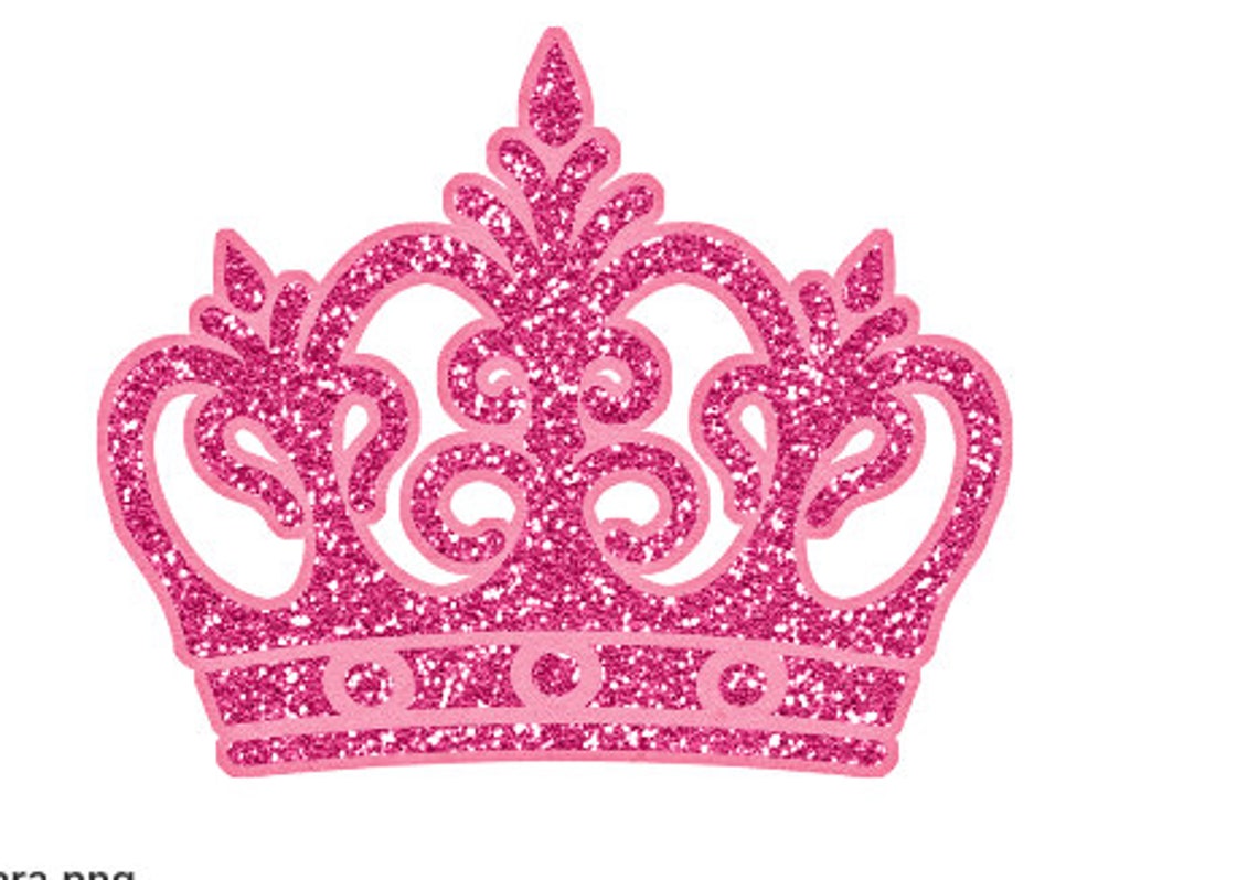Rosa Glitzer Krone Tiara Pink PNG Datei Sublimationsdatei | Etsy