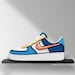 Custom Cartoon Bold Blue Shaded Nike Air Force 1 - Etsy