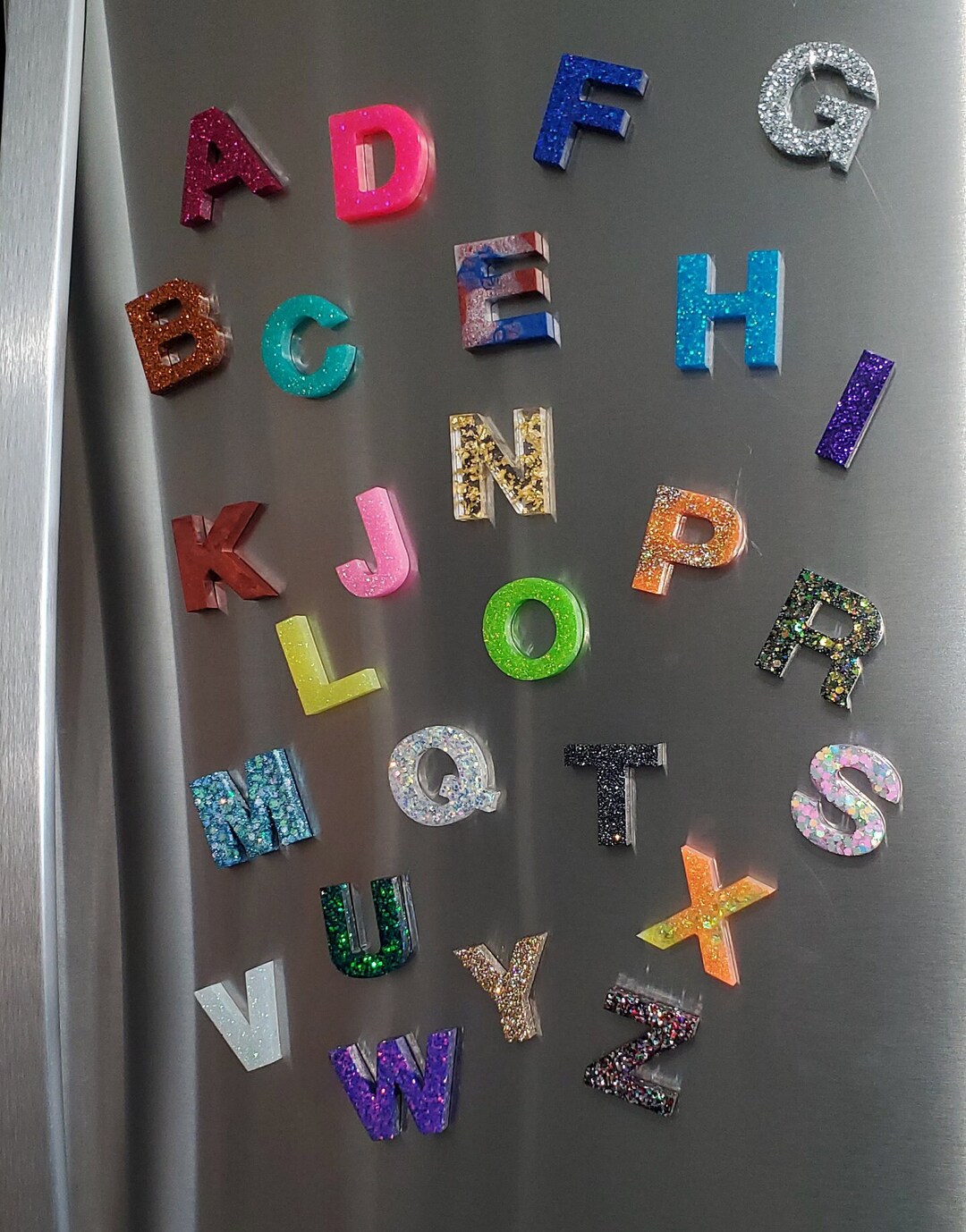 Custom Epoxy Alphabet Refrigerator Magnets - Etsy