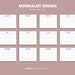 Minimalist Monthly Printable Calendar 2023, Simple Calendar Design ...