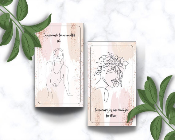 DIGITAL Mindfulness Affirmation Cards for Women- PDF Format – Set of 10 ...