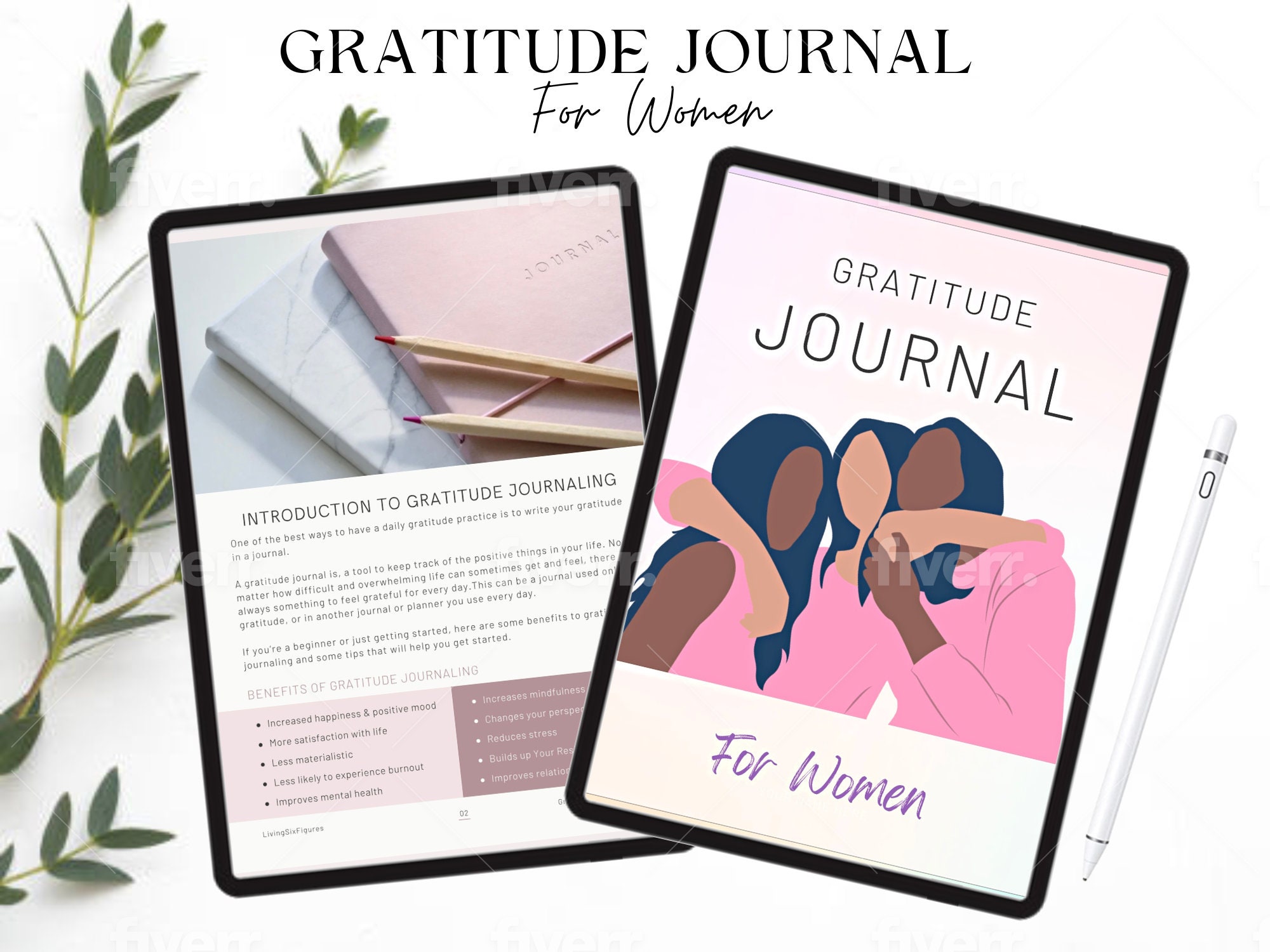 Digital Gratitude Journal, Digital Daily Gratitude Journal for ...