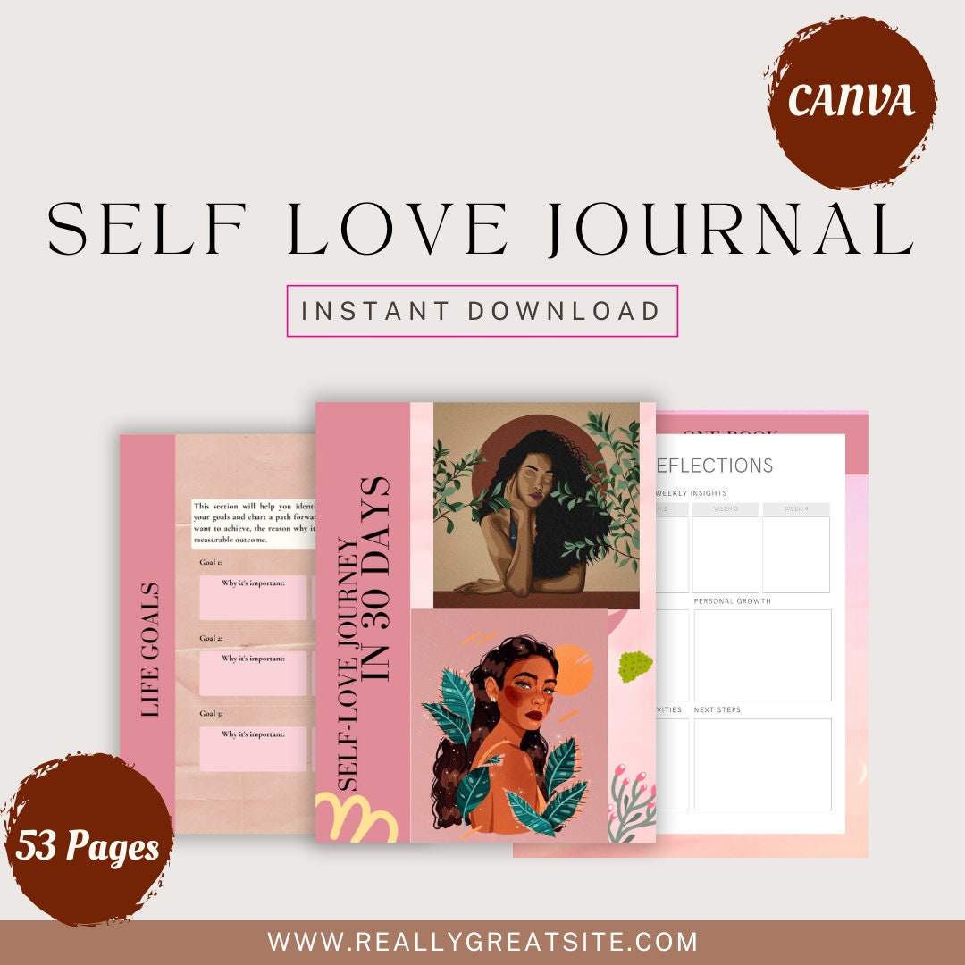 Self Love Journal Printable - Instant Download, Self Care, Self Love ...