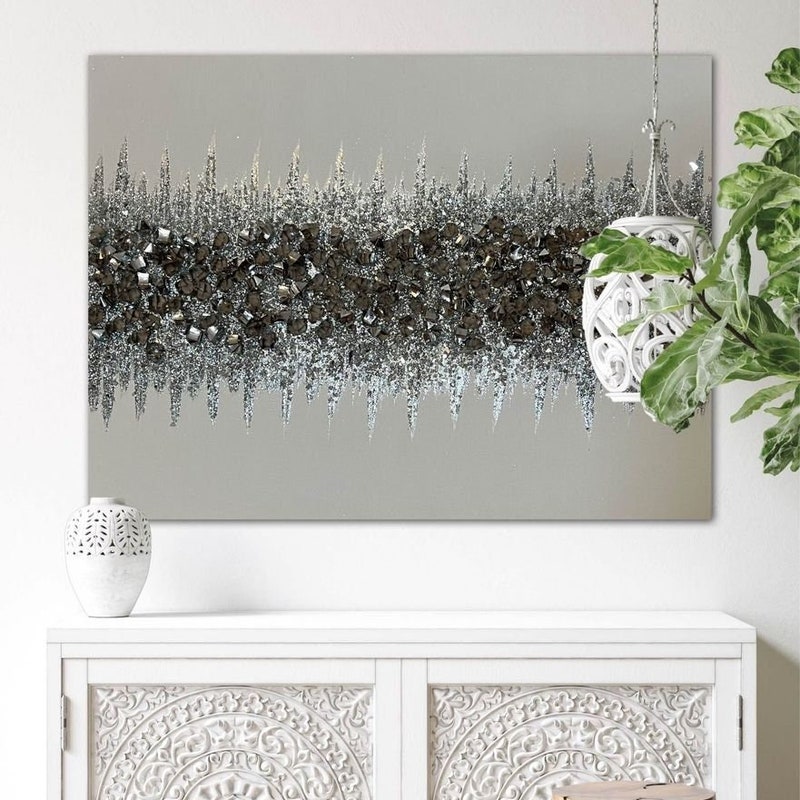 Silver Abstract Art - Etsy