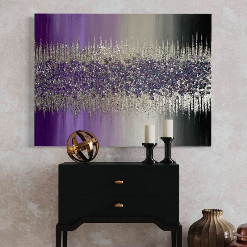 Purple Wall Art - Etsy