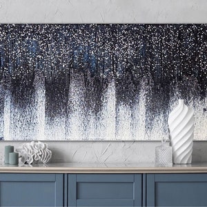 Prussian Starlight - Beautiful Prussian Deep Blue Texture Painting With ...