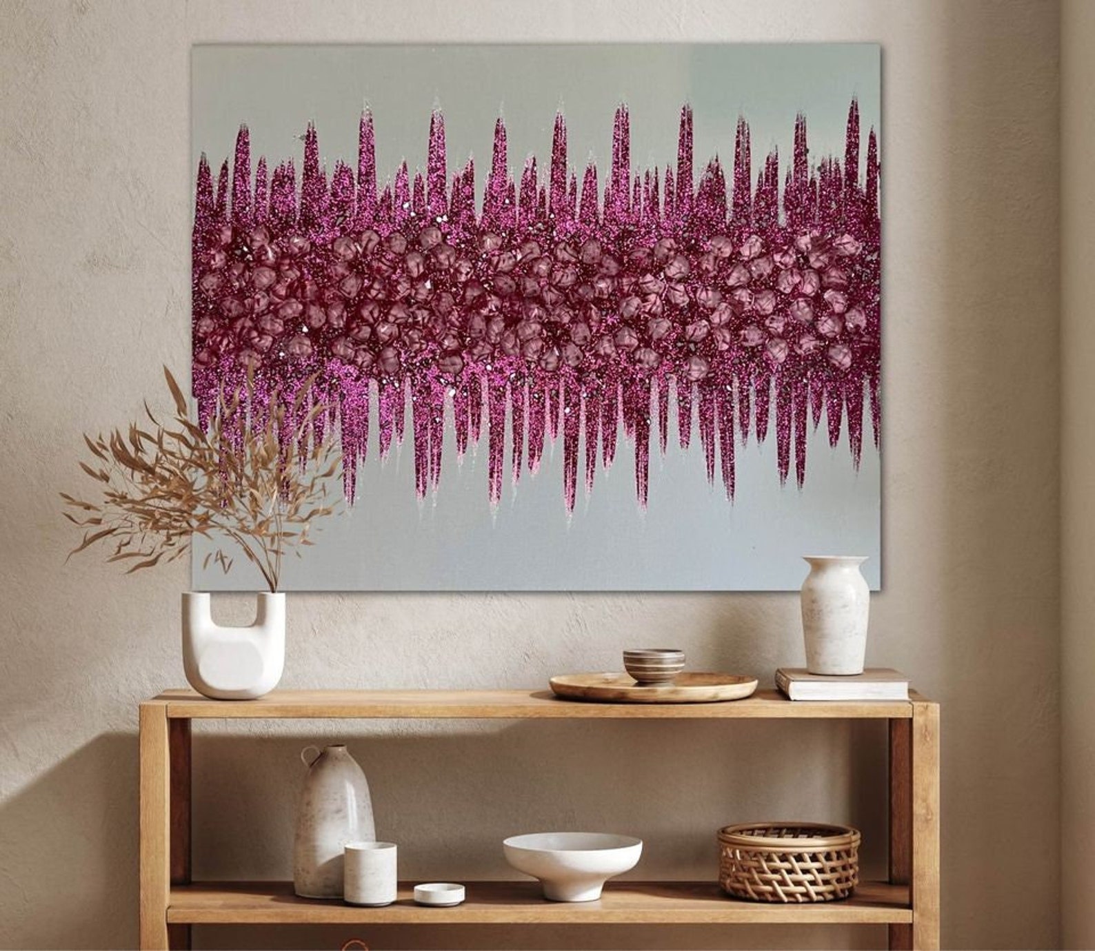 PRETTY IN PINK Pretty Pink Glam, Glass Painting, Gem Art, Acrylic ...