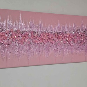 Pink Glitter Glass Painting, Pink Glass Painting, Pink Glass Art, Pink ...