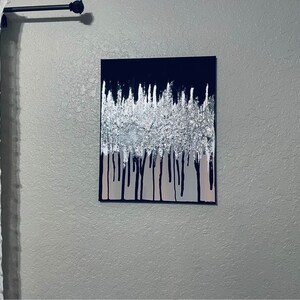 Dripping Glam Decor Painting, Black Decor, Luxury Art, Abstract ...