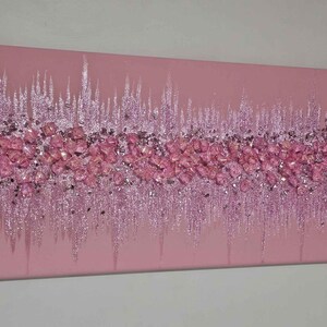 Pink Glitter Glass Painting, Pink Glass Painting, Pink Glass Art, Pink ...