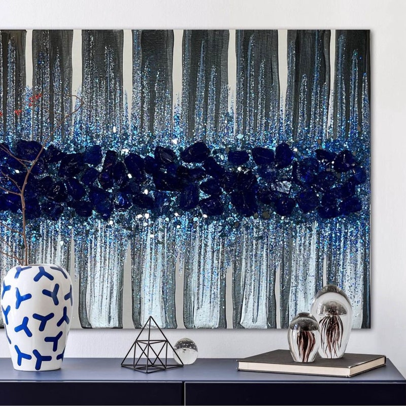 Cobalt Blue Wall Art - Etsy