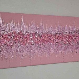 Pink Glitter Glass Painting, Pink Glass Painting, Pink Glass Art, Pink ...